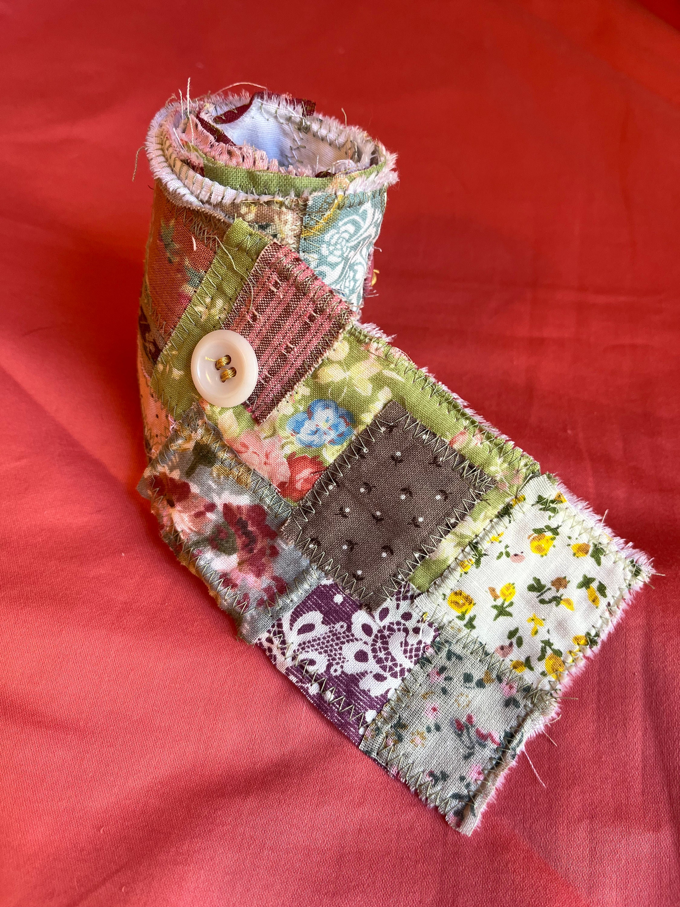 3 X 40 Fabric Snippet Roll Collage antique Wallpaper Style Prints ...