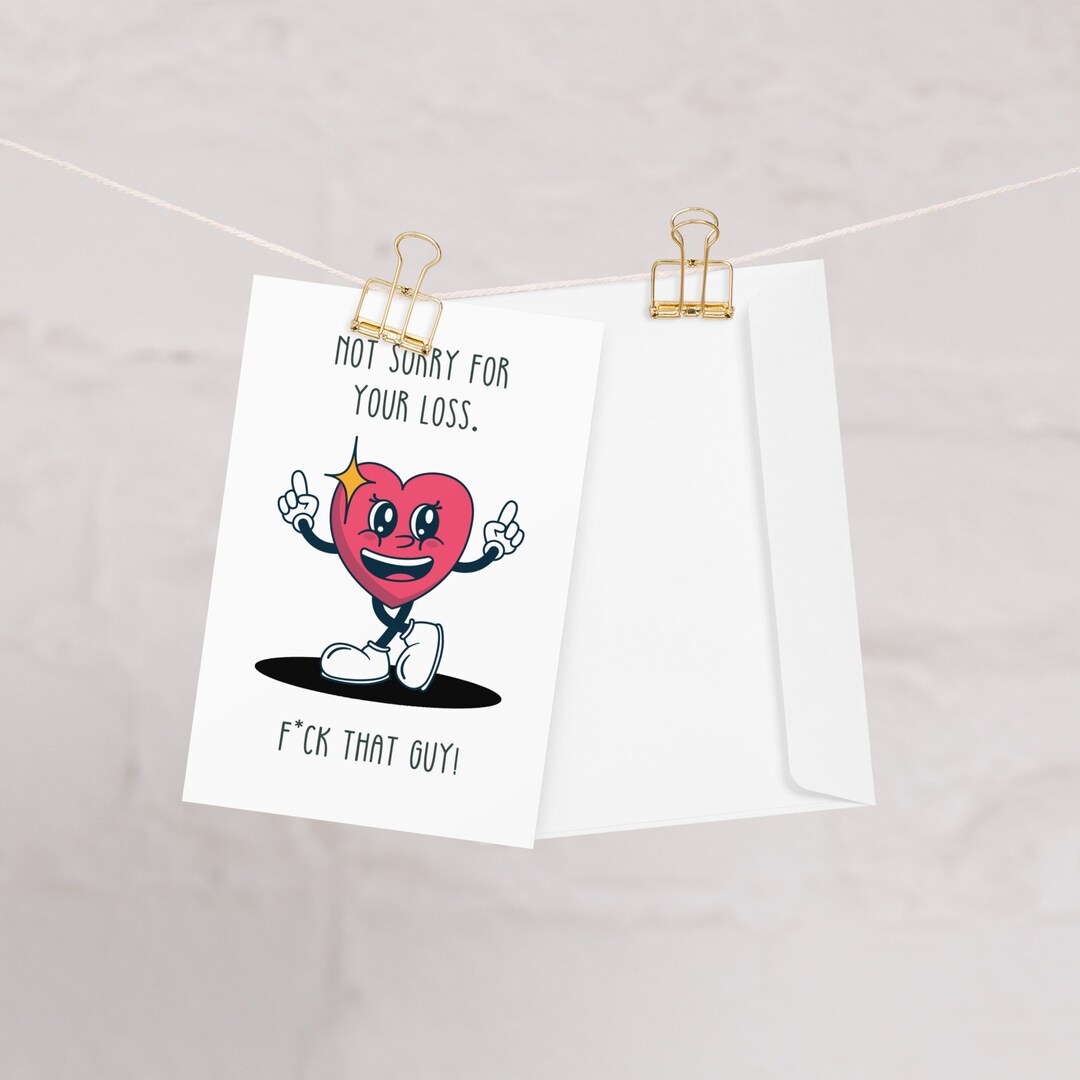 Breakup Card, Divorced Celebration Card, Greeting, Funny Divorce Card ...