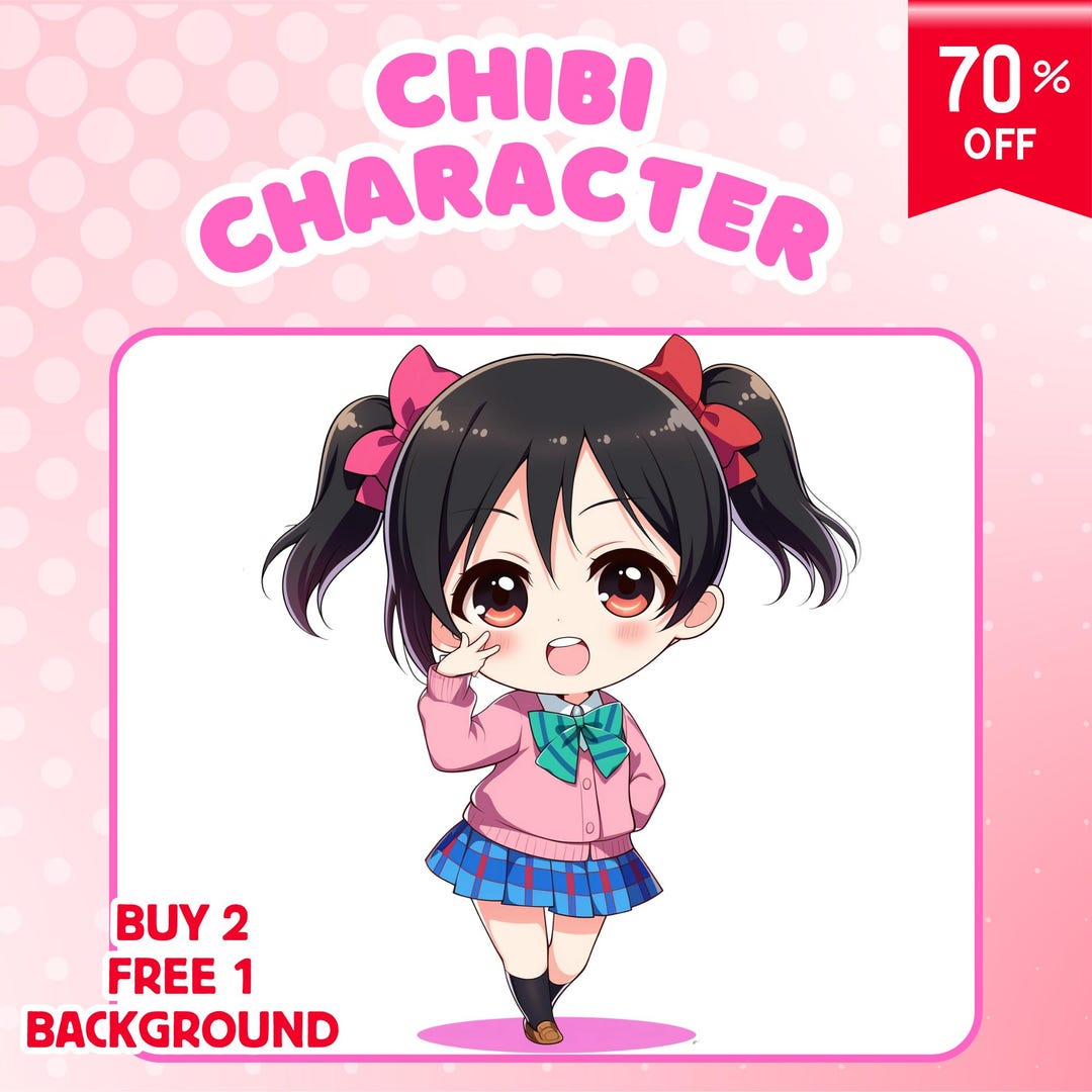 Chibi Character, Custom Chibi Commission, Chibi Custom, Chibi Vtuber ...