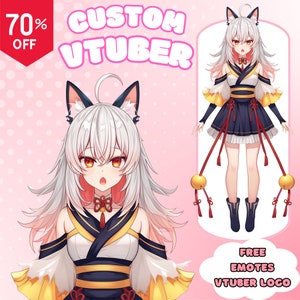Custom Vtuber Model for Commercial Use Live2d Vtuber Anime Character ...