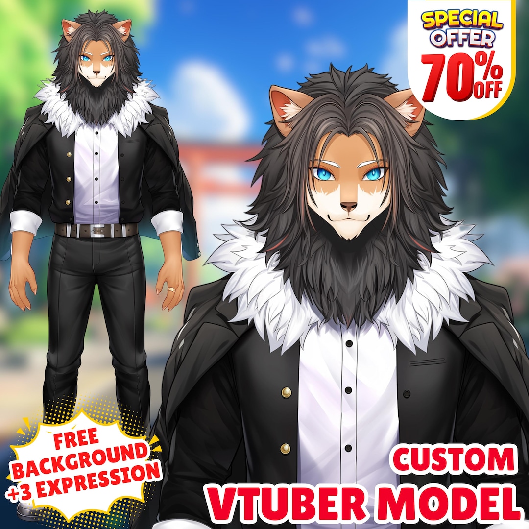 Custom Live2d Furry Vtuber Vtuber, Furry Vtuber, Vtuber Model, Fursona ...