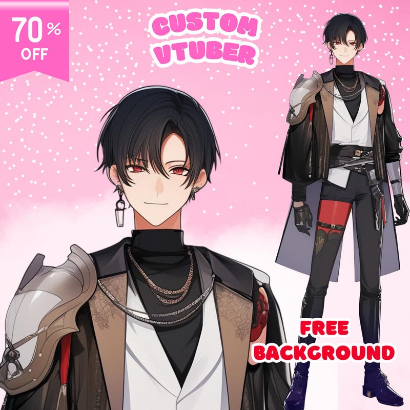 Male Vtuber Model - Etsy