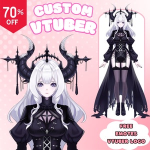 Custom Vtuber Model for Commercial Use Live2d Vtuber Anime Character ...
