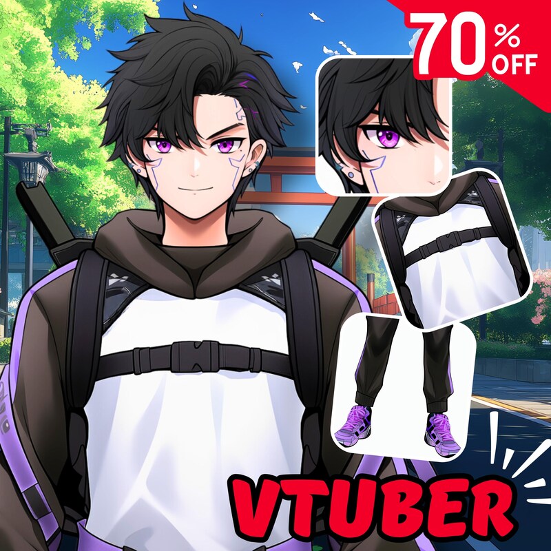 Male Vtuber Model - Etsy