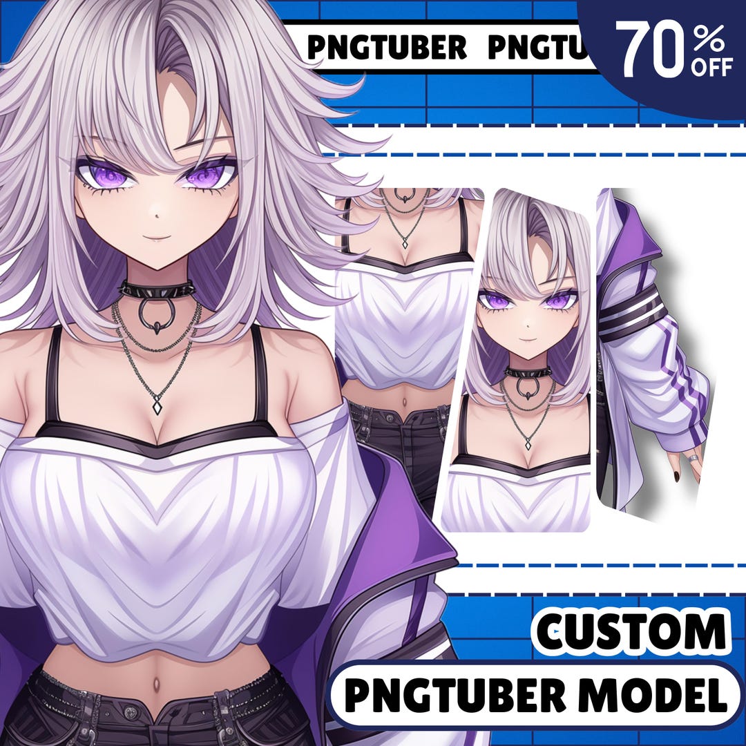 Custom Pngtuber Model | Pngtuber | Pngtuber Character Commission ...