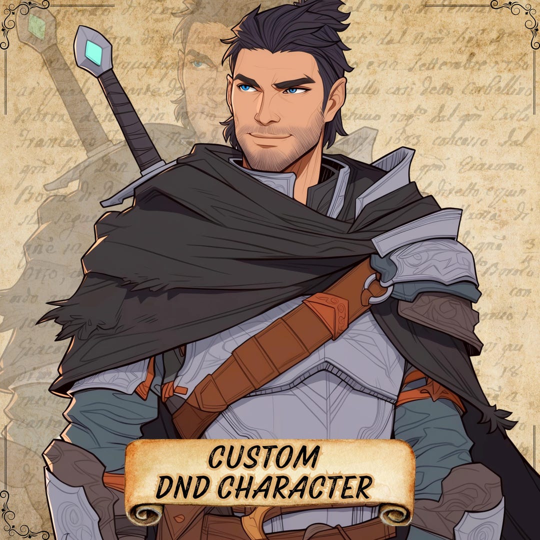 Custom Dnd Character, Dnd Character Commission, Dungeons and Dragons ...
