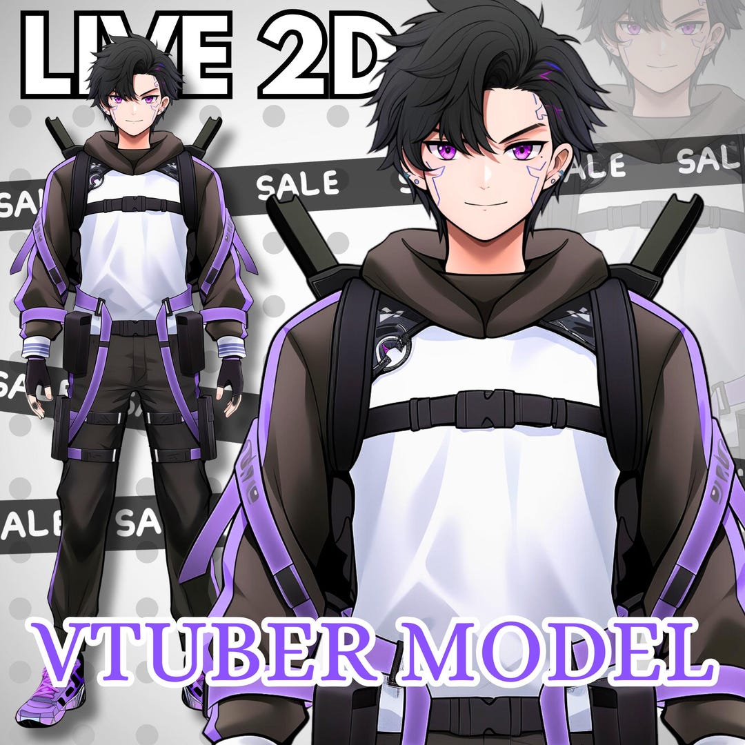 Live2d Model Commission, Vtuber Model Male, Live2d Male, Custom Vtuber ...