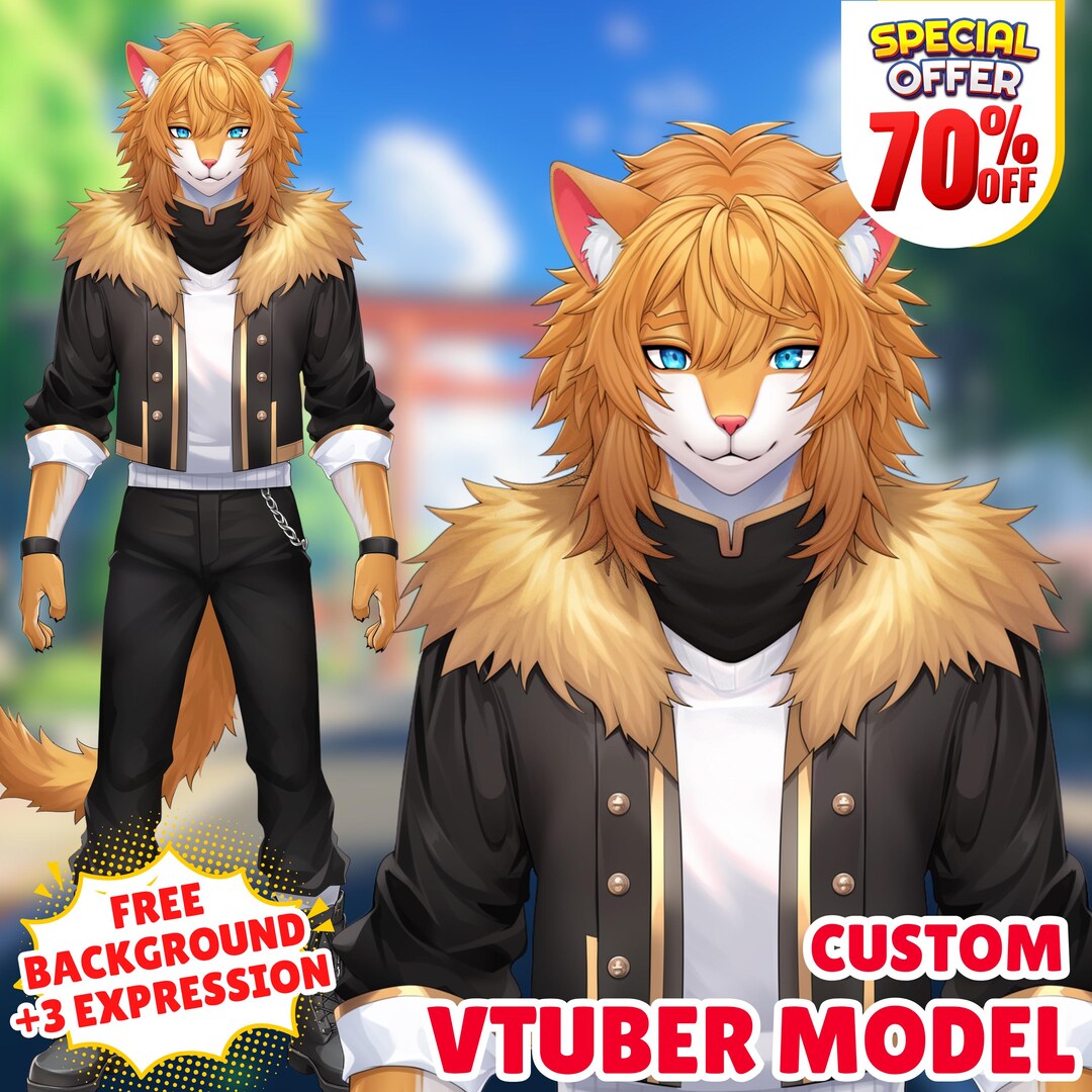 Custom Live2d Furry Vtuber Model | Custom Vtuber Design, Vtuber Model ...
