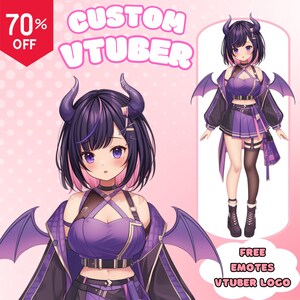 Custom Vtuber Model for Commercial Use Live2d Vtuber Anime Character ...