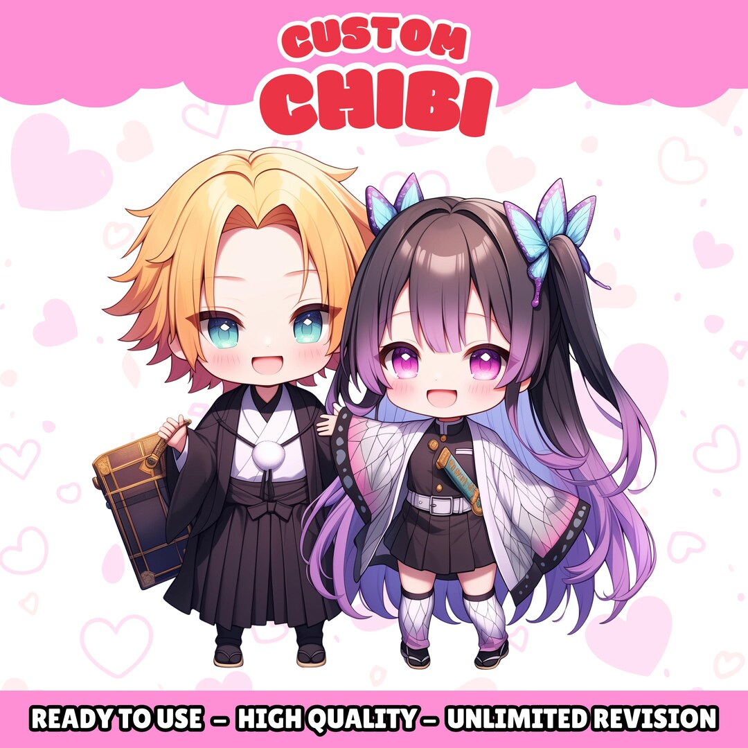 Chibi Model, Custom Chibi Model, Chibi Character, Custom Couple Chibi ...