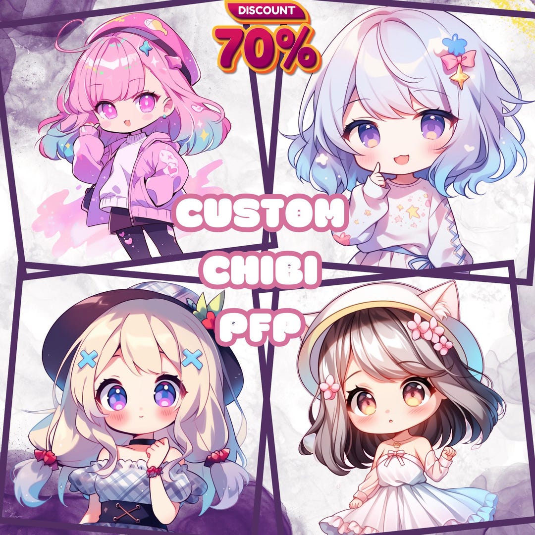 CUSTOM CHIBI PFP Pfp Chibi Profile Icon Pfp Commission Pfpchibi Chibi ...