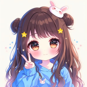 Custom PFP Chibi, Pfp Chibi, Chibi Twitch Icon, Personalized Chibi ...