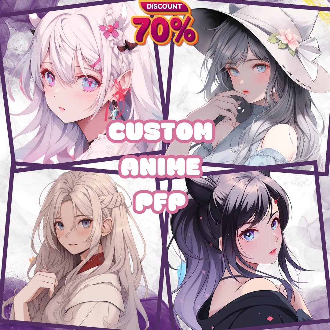 CUSTOM Anime PFP Anime Avatar PFP Twitch Profile Picture for ...