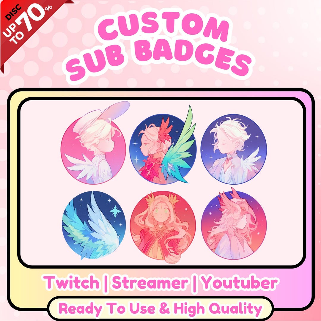 Custom Sub Badges Sub Badges Twitch Sub Badges Twitch Bit Badges Sub ...