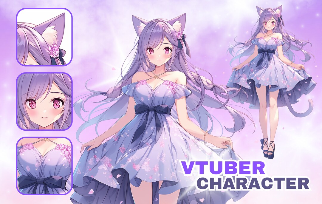 Custom Vtuber Model for Commercial Use, Live 2D Vtuber Model, Vtuber ...