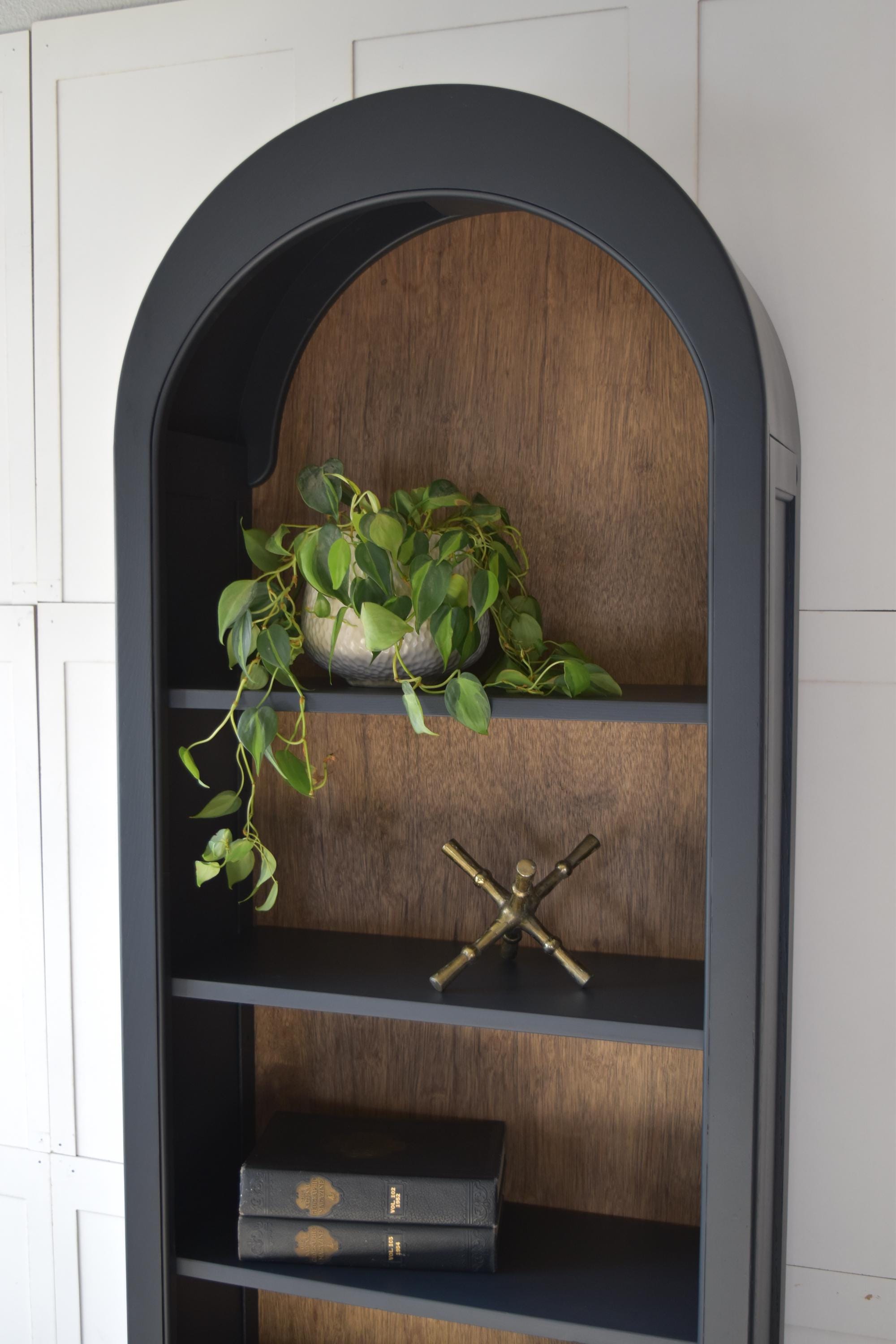 SOLD** Custom Arched Bookshelf Shelving Unit Display Cabinet - Etsy