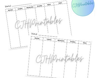 PRINTABLE Raccoon Calendar, Digital Download Calendar Weekly Calendar ...