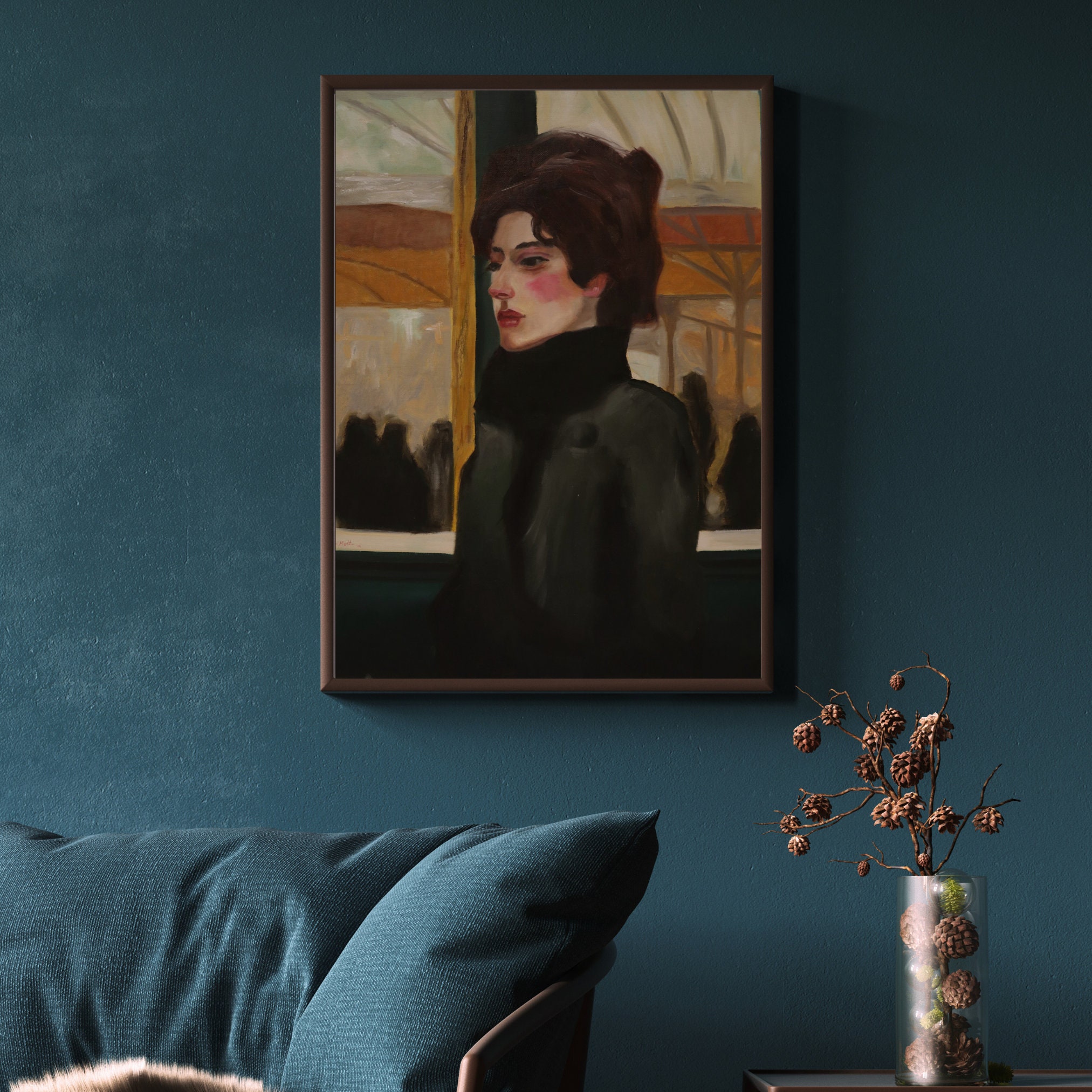 Vintage Women Original Art Print - Etsy