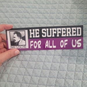 Nietzsche Appreciation Bumper Sticker - Etsy