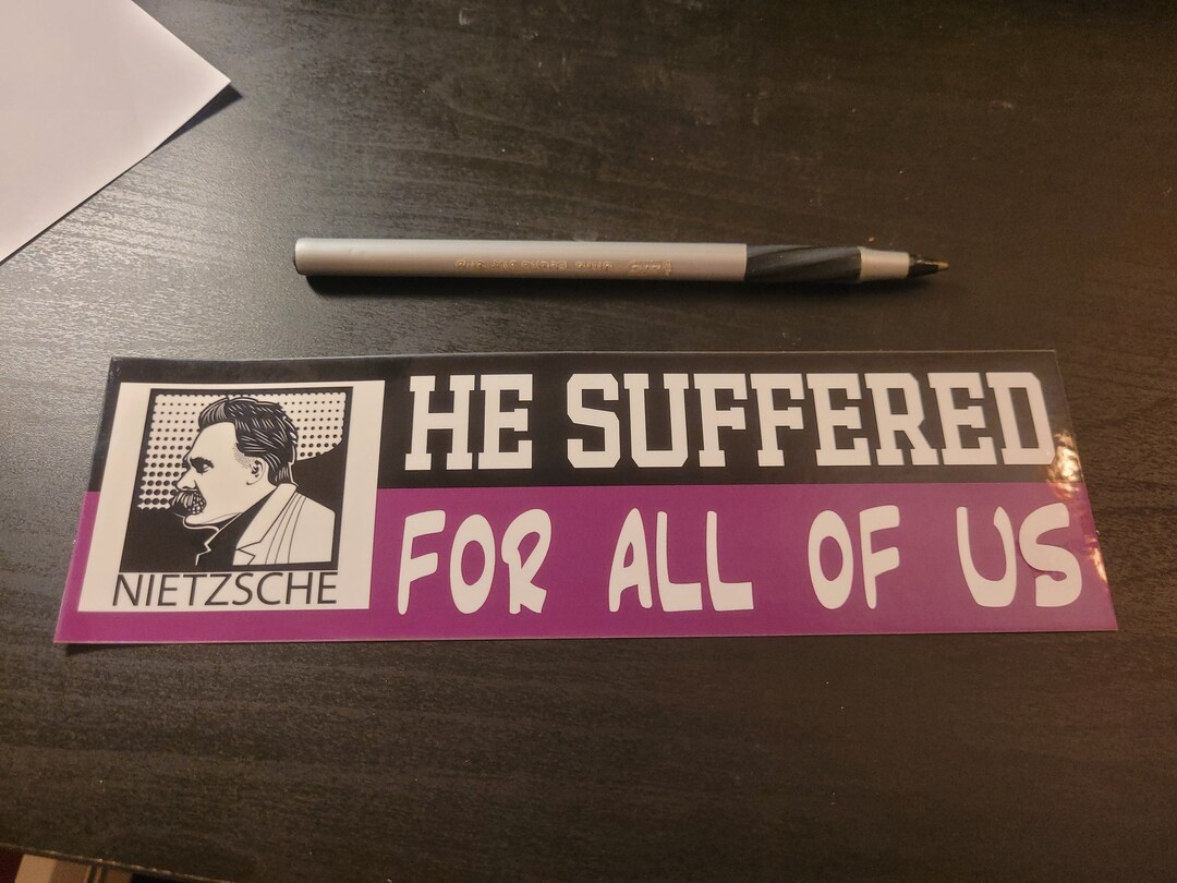 Nietzsche Appreciation Bumper Sticker - Etsy