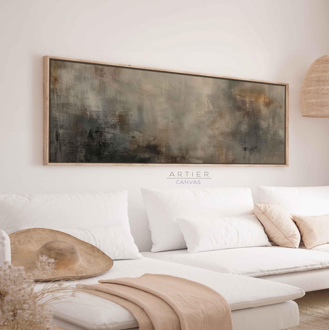Abstract Earthy Canvas Print: Vintage Horizontal Texture Wall Decor - Etsy