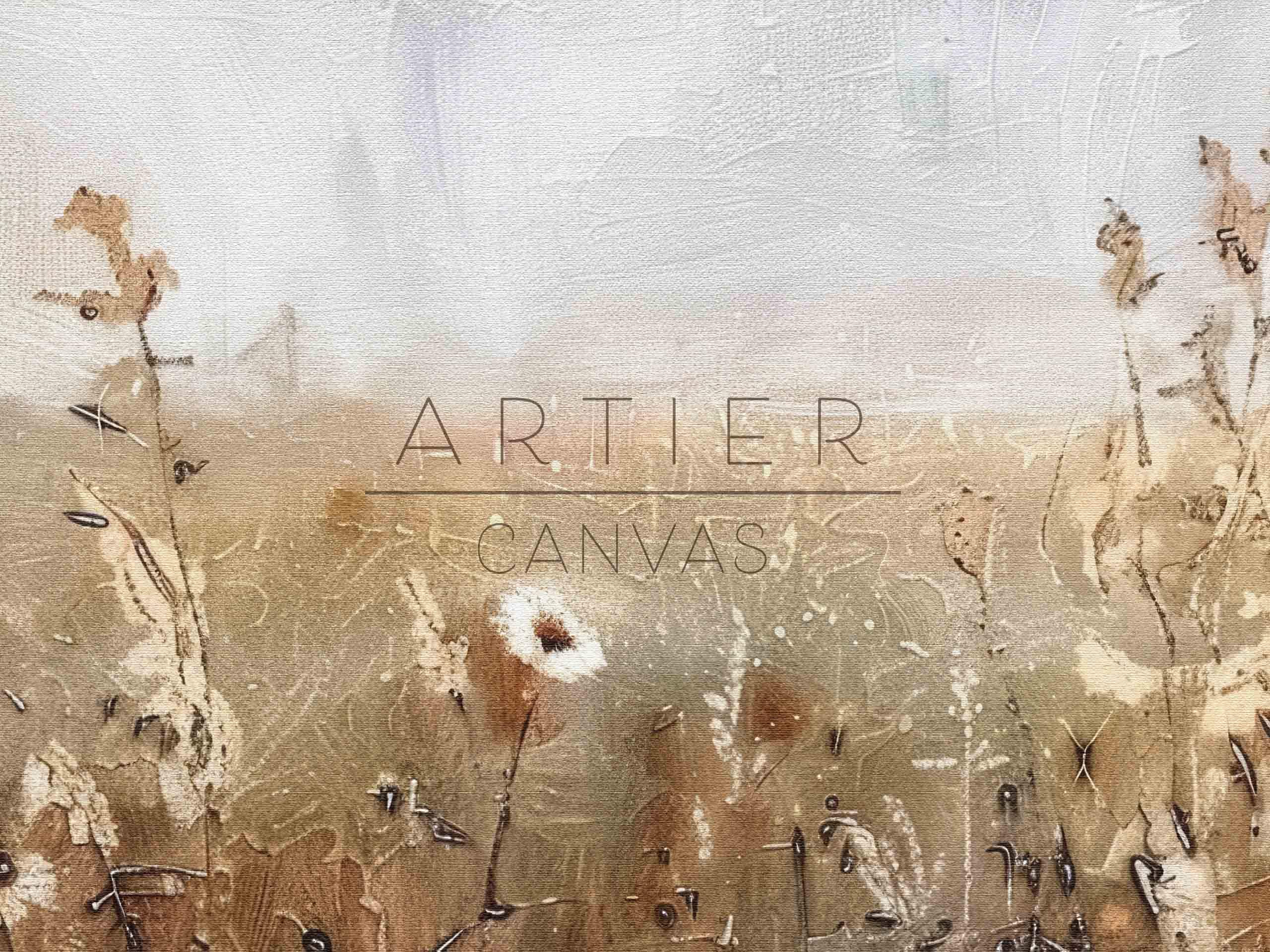 Spring Meadow Landscape Canvas Print, Wildflowers Field Framed Canvas ...