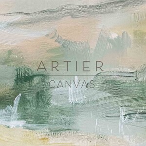 Abstract Landscape Wall Art Print, Long Horizontal Framed Canvas Wall ...