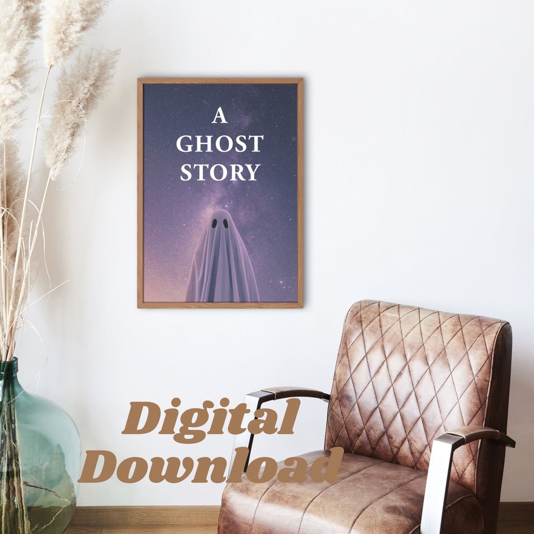A Ghost Story Poster, Halloween Printable Poster, A Ghost Story Digital ...