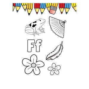 Printable Alphabet Coloring Pages, Preschool Coloring Pages, Digital ...