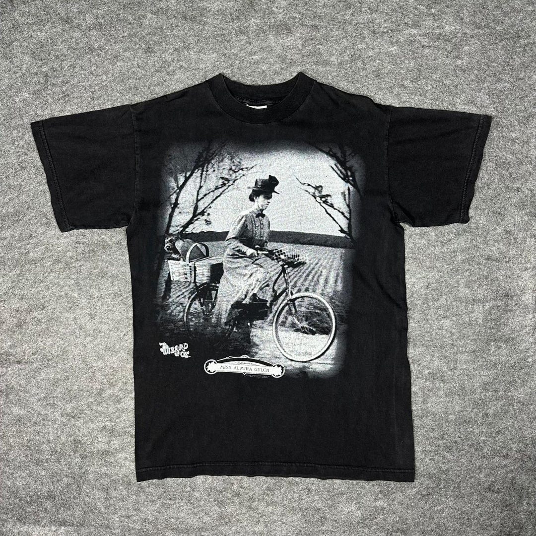 Vtg 1996 STANLEY DESANTIS Wizard of Oz Almira Gulch Shirt Wicked Witch ...
