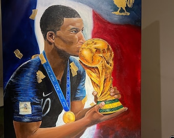 Kylian Mbappé - Poster 4K - Etsy