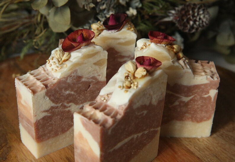 Handmade Artisan Rose Salt Bar Soap' Princess Grace's Rose Garden' Gift ...