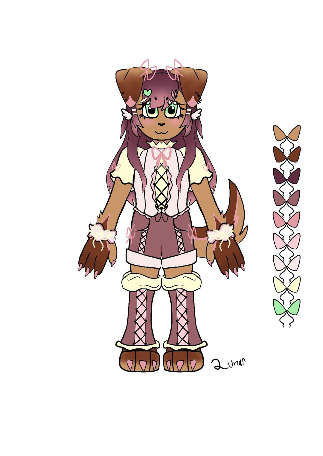 Kigurumi/kig Style Pink Puppy Furry Fursona Adopt - Etsy