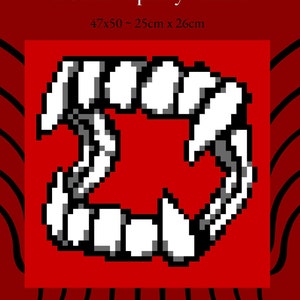 Plastic Fangs Crochet Tapestry Pattern PDF - Etsy