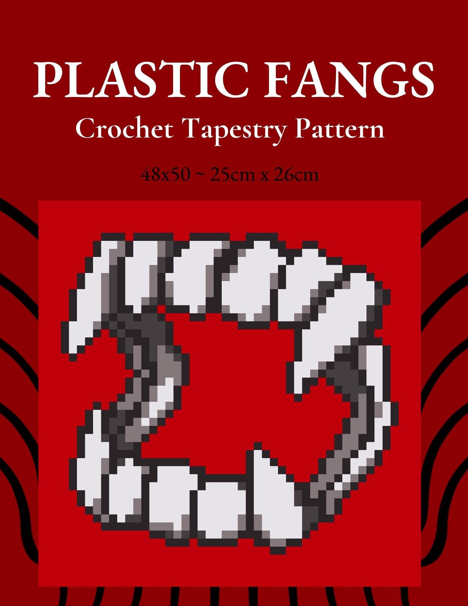 Plastic Fangs Crochet Tapestry Pattern PDF - Etsy