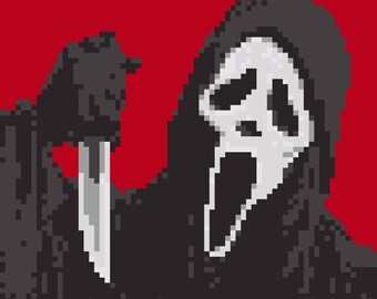 Ghostface Crochet Tapestry Pattern PDF - Etsy