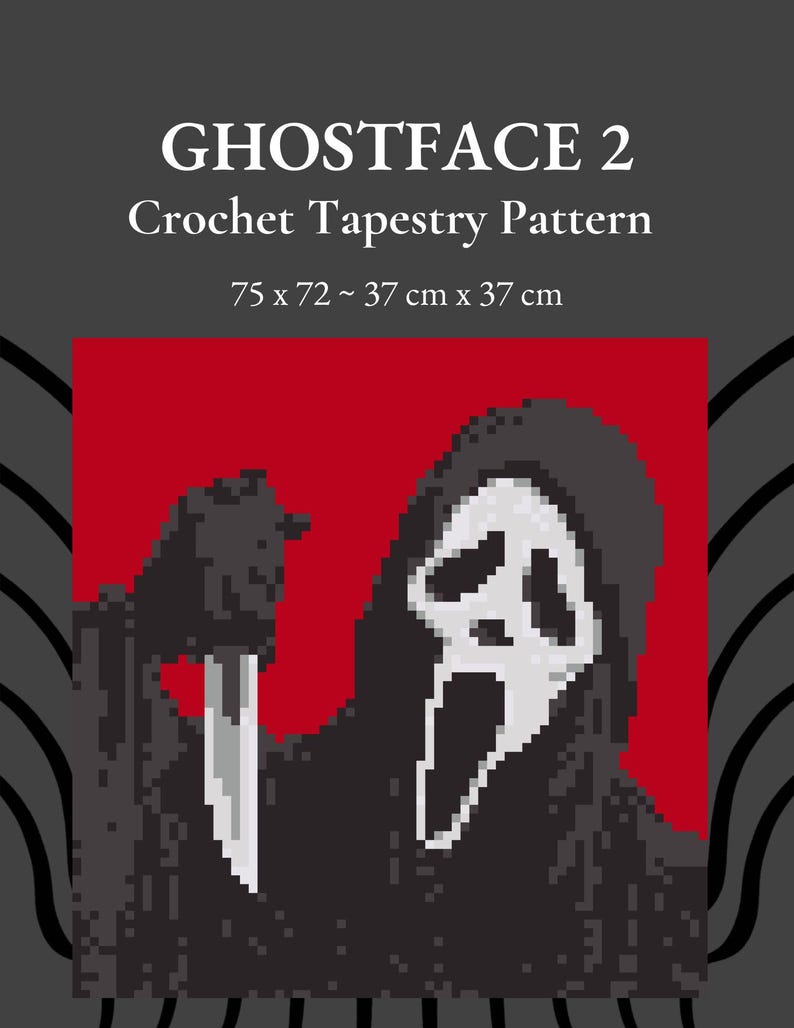 Ghost Pack 2 Crochet Tapestry Pattern Pdfs - Etsy
