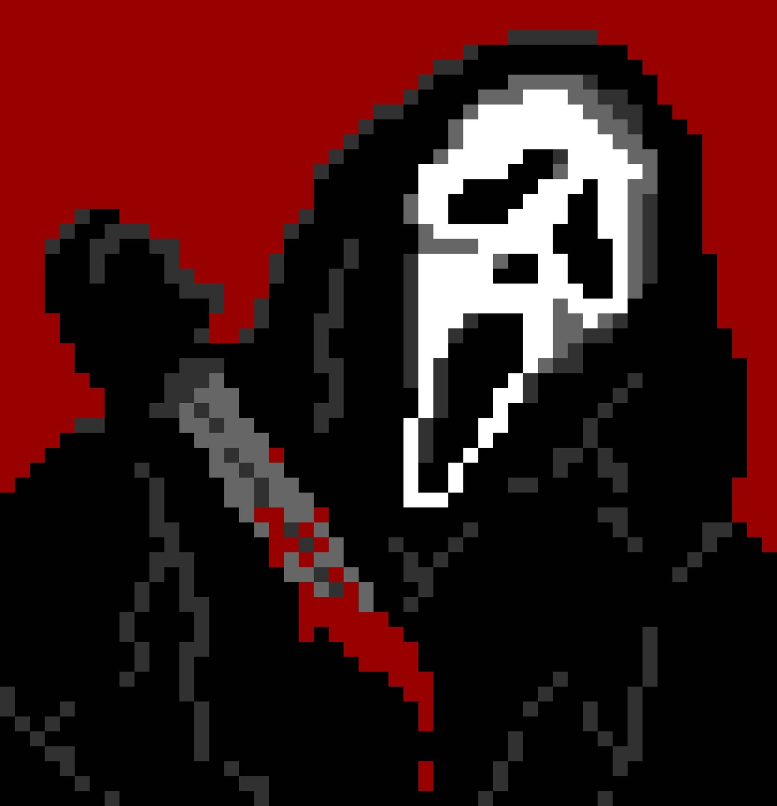 Ghostface Crochet Tapestry Pattern PDF - Etsy