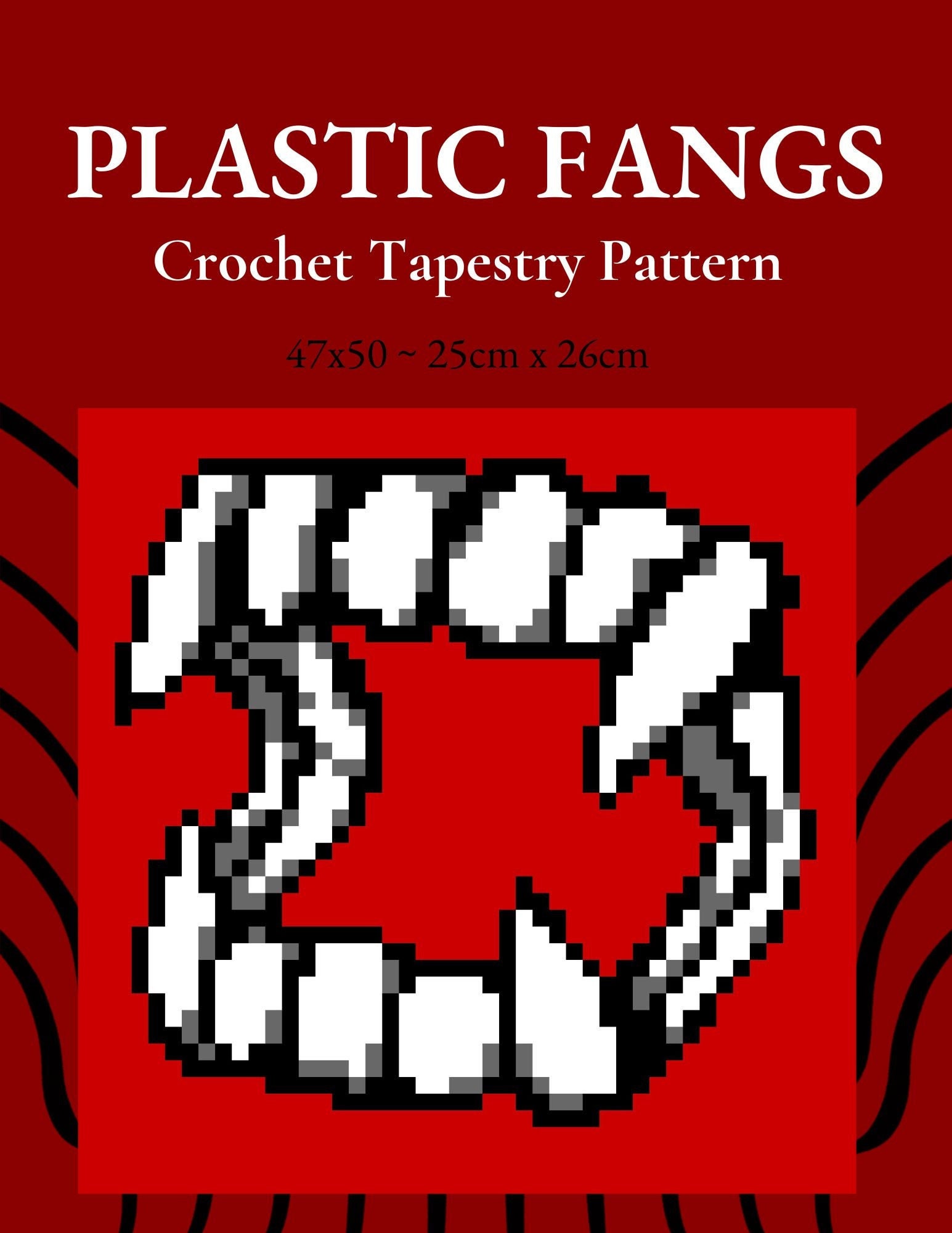 Plastic Fangs Crochet Tapestry Pattern PDF - Etsy