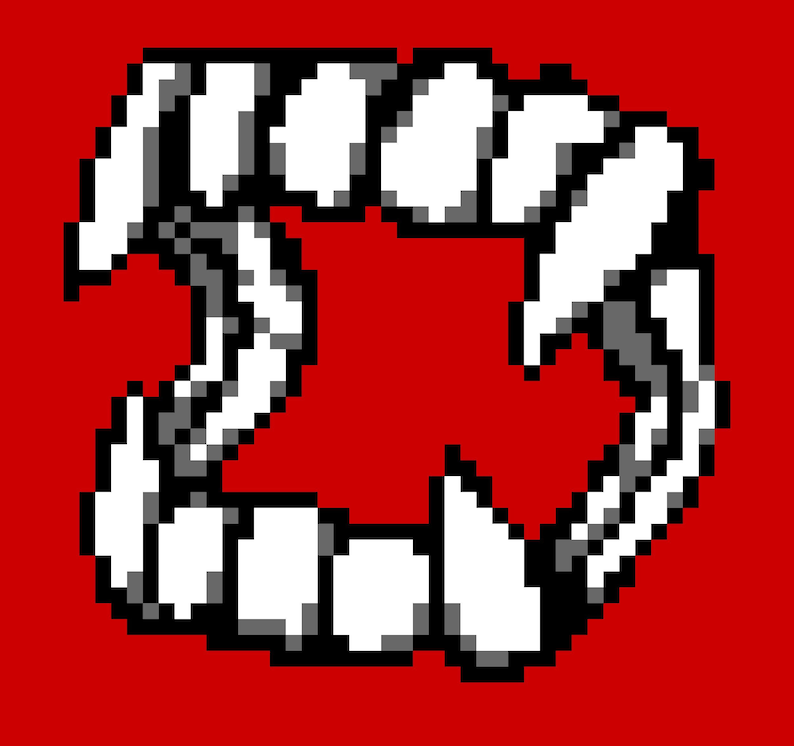 Plastic Fangs Crochet Tapestry Pattern PDF - Etsy