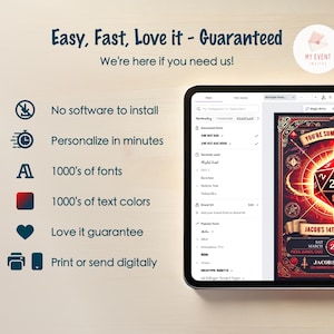 D&D Birthday Invitation, DND TTRPG Party Invite, Board Game Editable ...