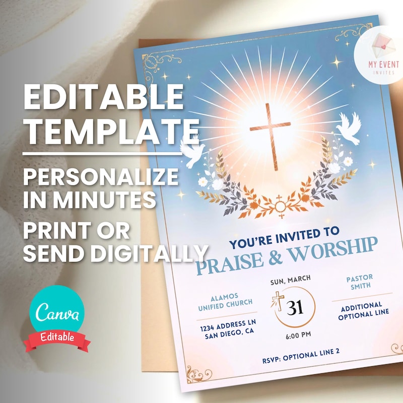 Christian Invitation - Etsy