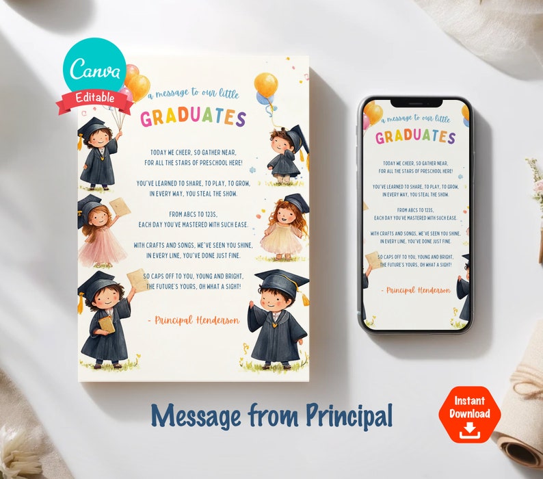 Graduation Ceremony Program Bundle for Preschool Prek Pre-k Elementary ...