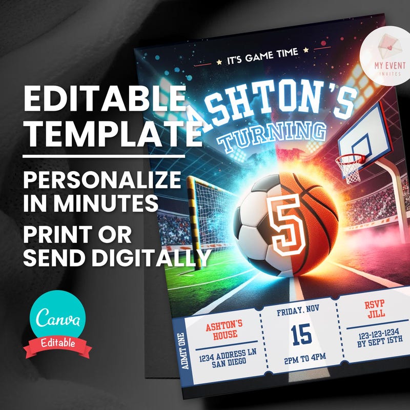Basketball Vip Invite - Etsy