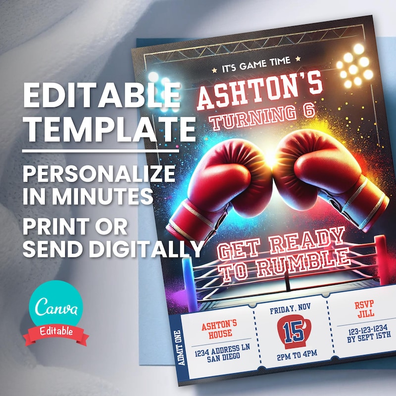 Boxing Theme Party - Etsy