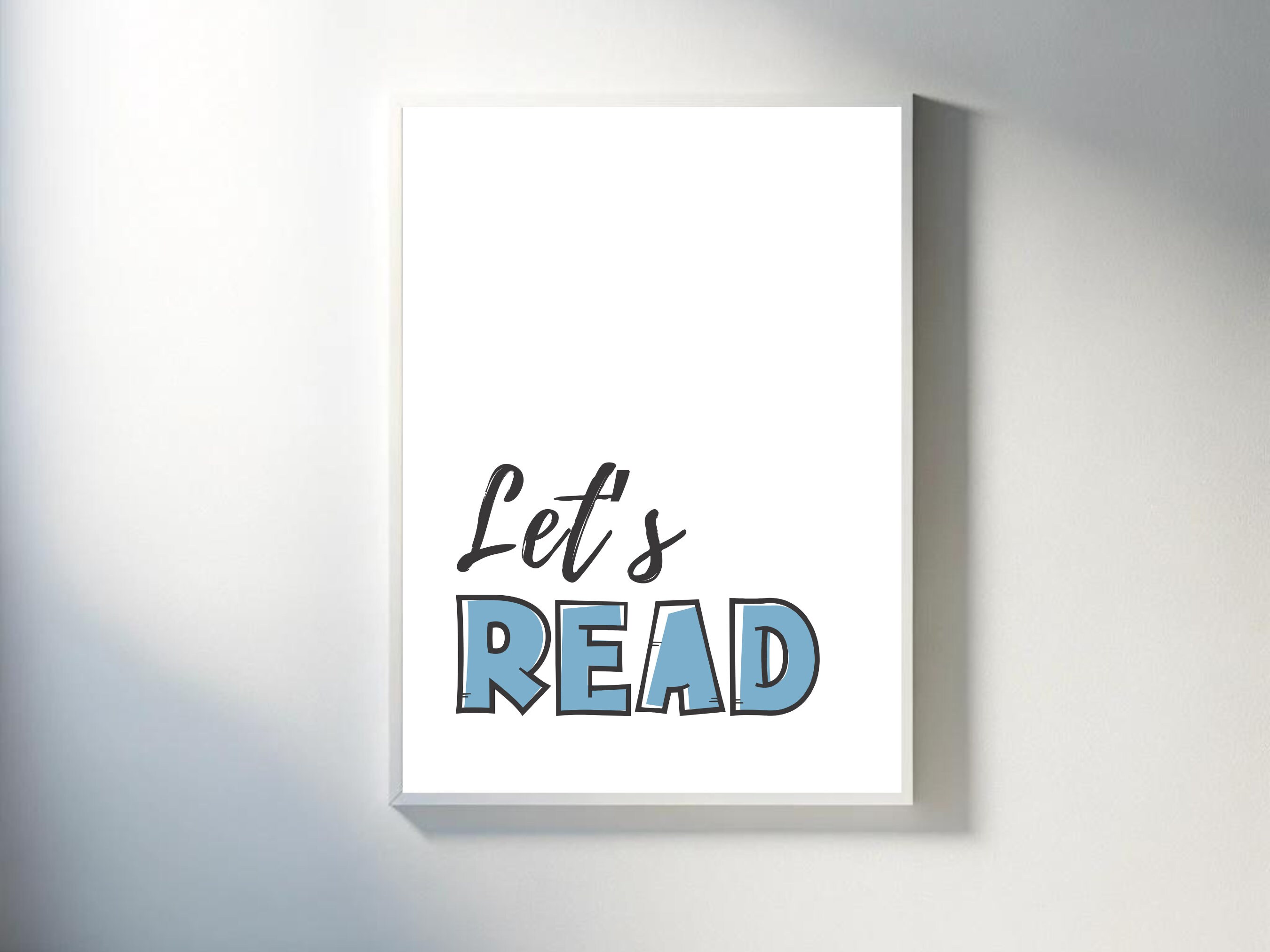 Lets Read Kids Learning Digital Download, Educational Motivational ...