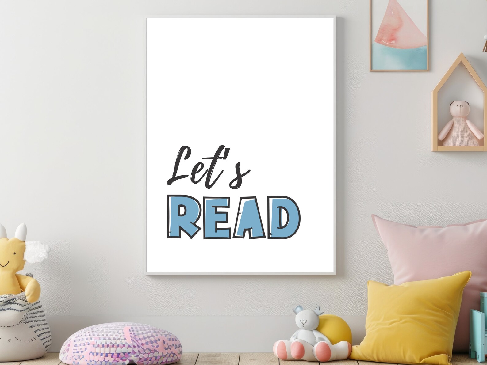 Lets Read Kids Learning Digital Download, Educational Motivational ...