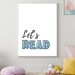 Lets Read Kids Learning Digital Download, Educational Motivational ...