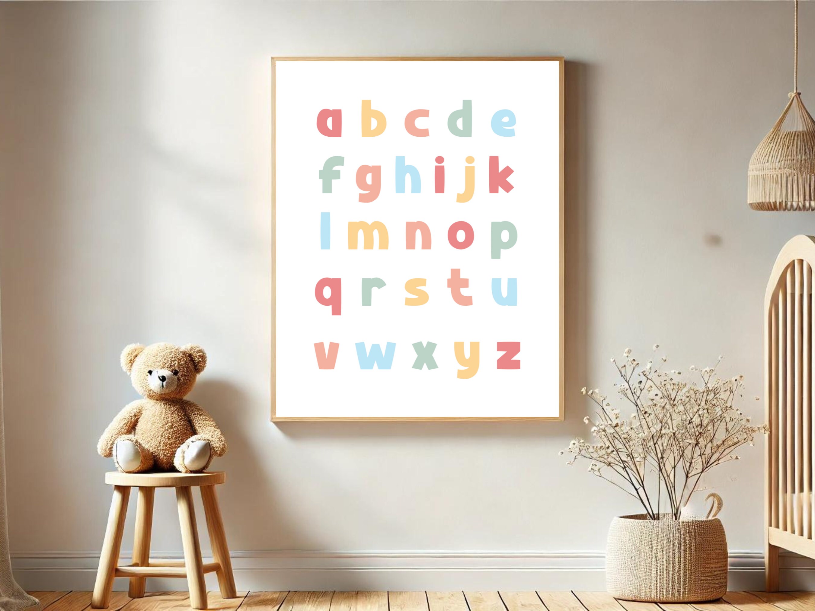 Lowercase Alphabet Poster Digital Download, Homeschool Classroom Wall ...