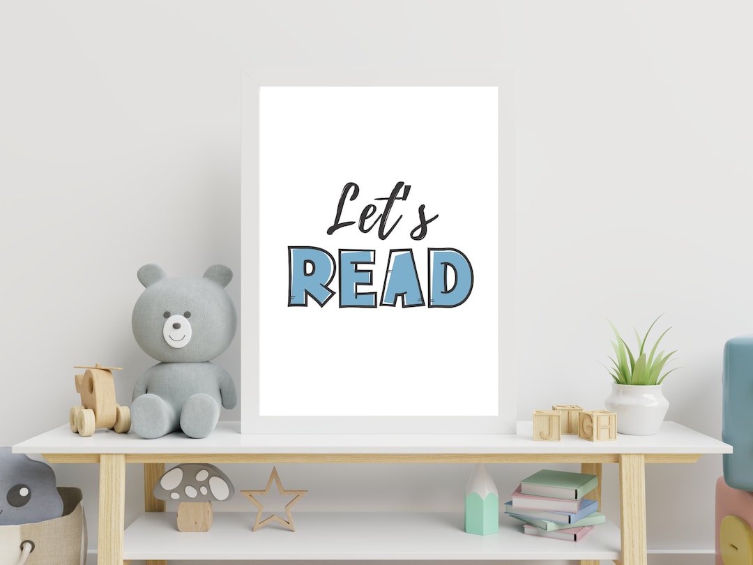 Lets Read Digital Download for Classroom, Kids Learning Digital Print ...